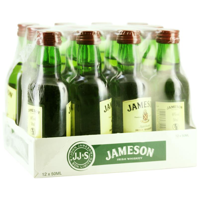 Box 12 mignonnettes de Whisky Jameson 5 cl 40°