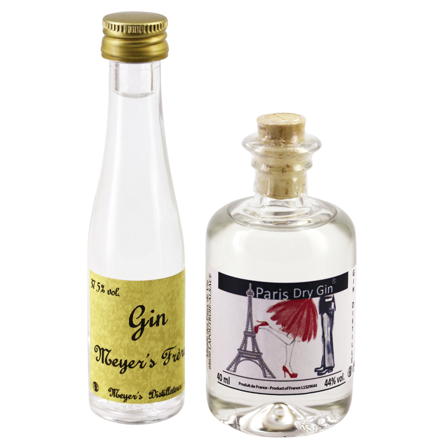 Duo de mignonnettes Gin Paris & Meyer's