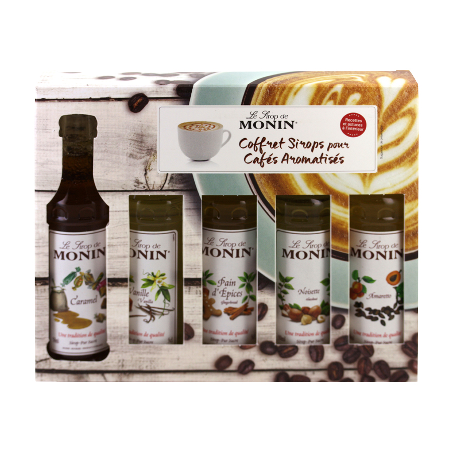 Tasting Box 5 mignonnettes sirop café gourmand MONIN